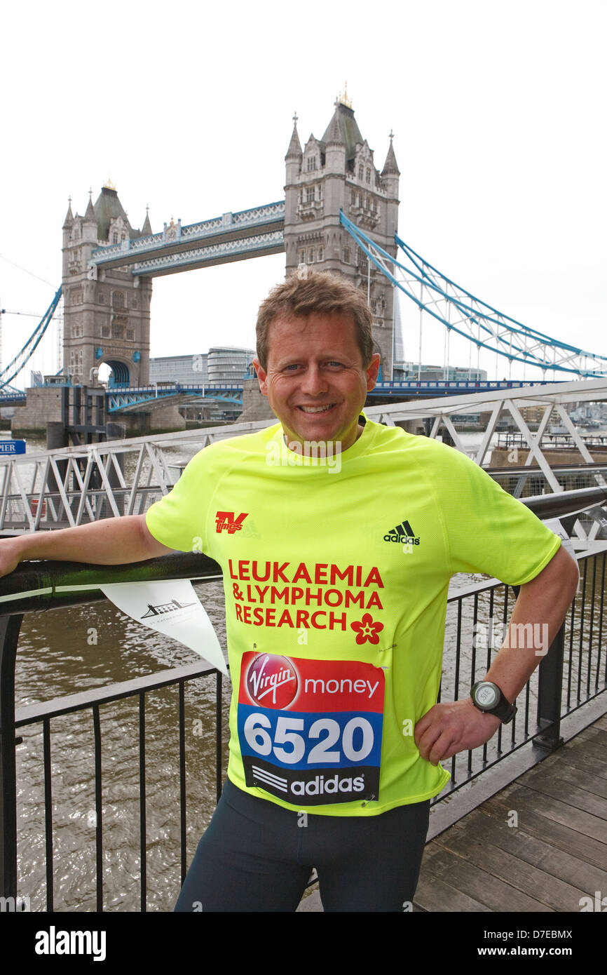 Mike Bushell, BBC Breakfast sports presenter ran the London Marathon ...