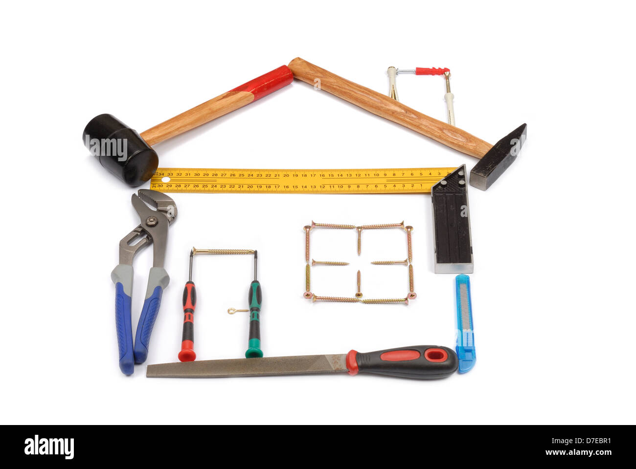 House From Tools Stock Photo - Alamy