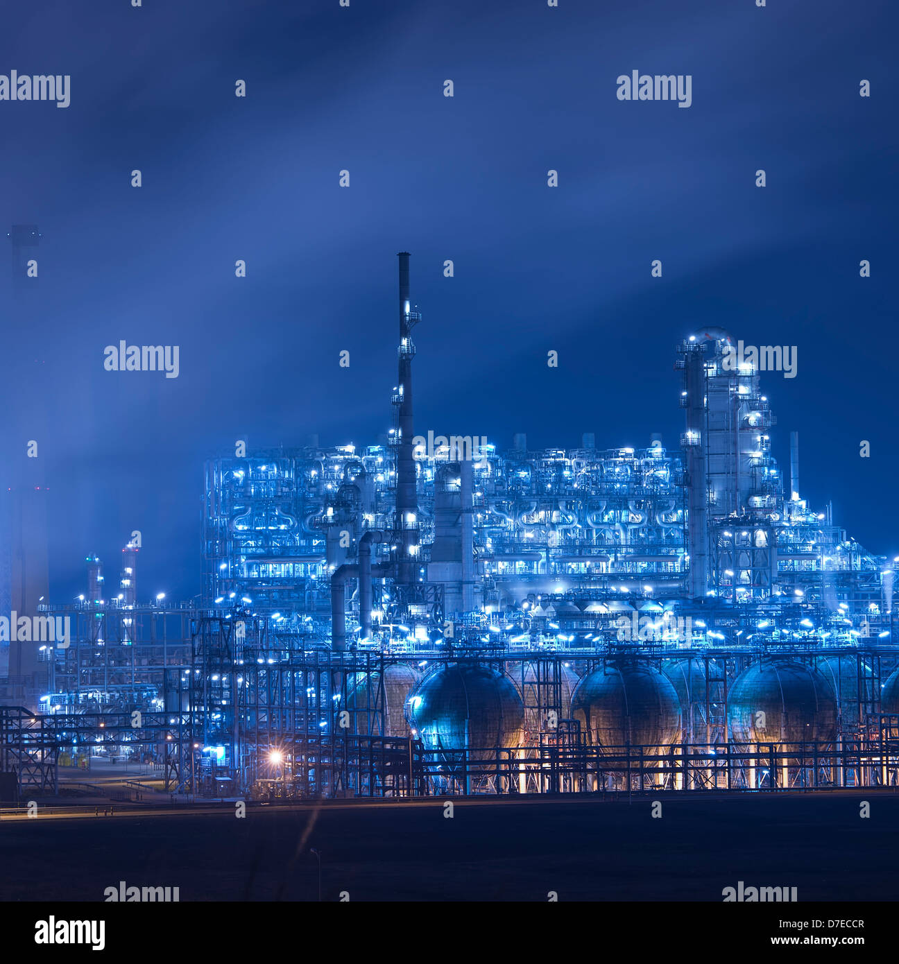 Refinery industrial plant with Industry boiler Stock Photo - Alamy