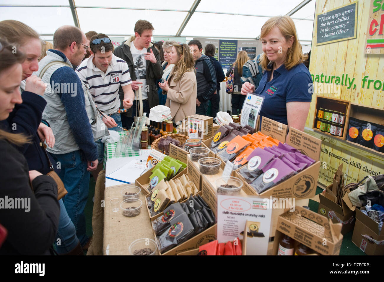 Visitors browse stalls at Exeter Festival of South West Food & Drink ...