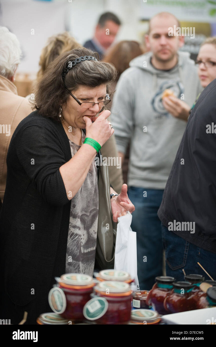 Visitors browse stalls and sample food at Exeter Festival of South West ...