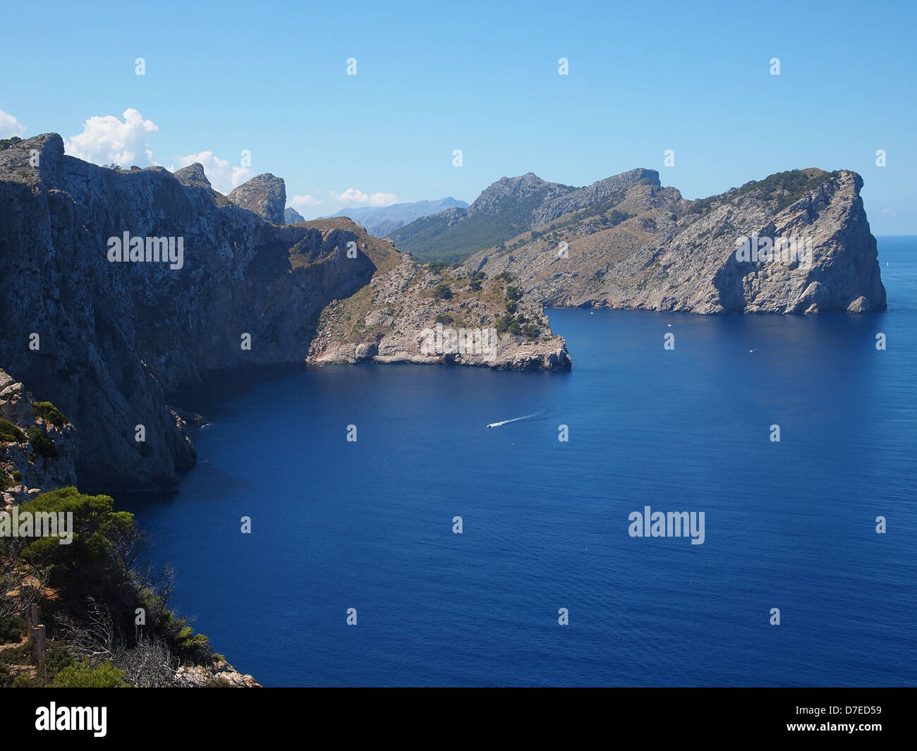 Interesting cliffs in a cove in Mediterranean Stock Photo - Alamy