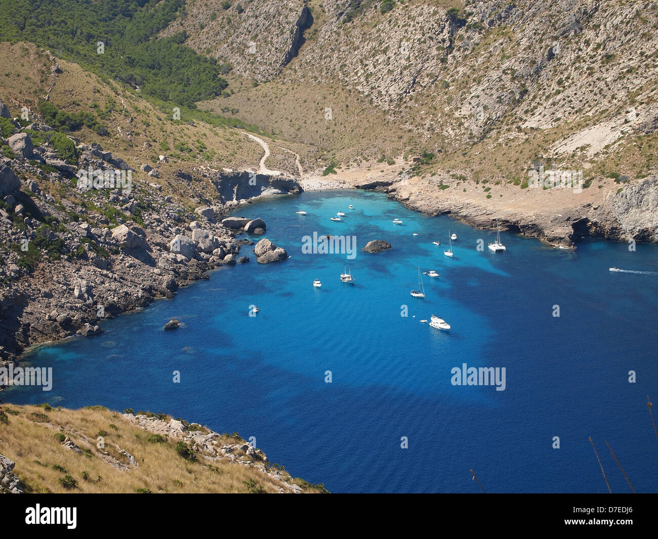 A colorful bay in Majorca Stock Photo - Alamy