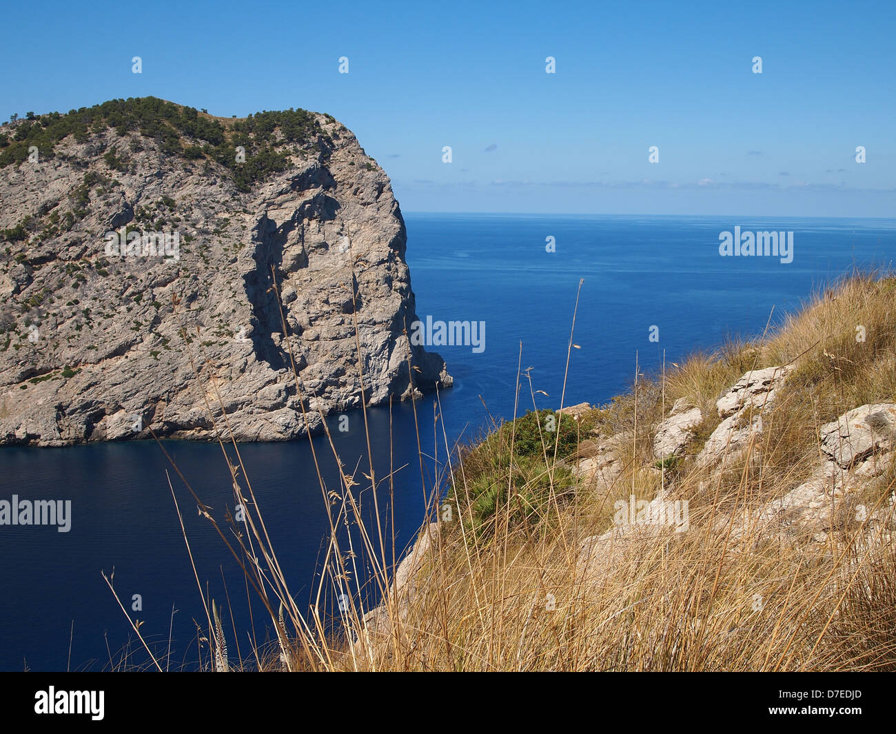 A nice view at a calm cove in Majorca island Stock Photo - Alamy