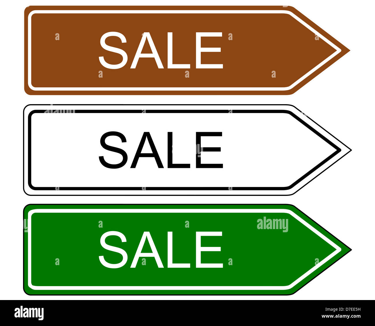 Direction sign sale Stock Photo - Alamy