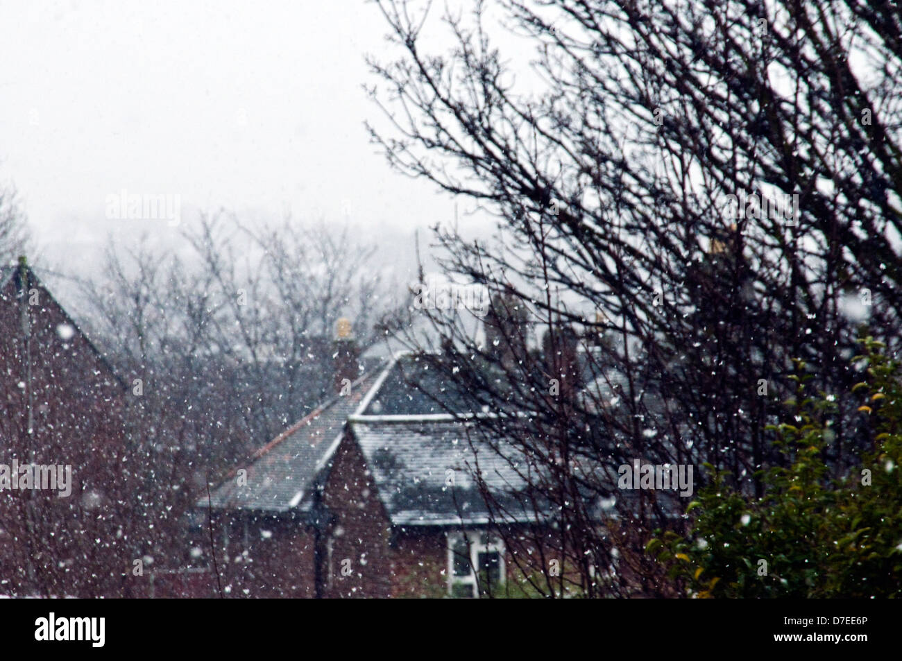 heavy snow in Yorkshire Stock Photo - Alamy