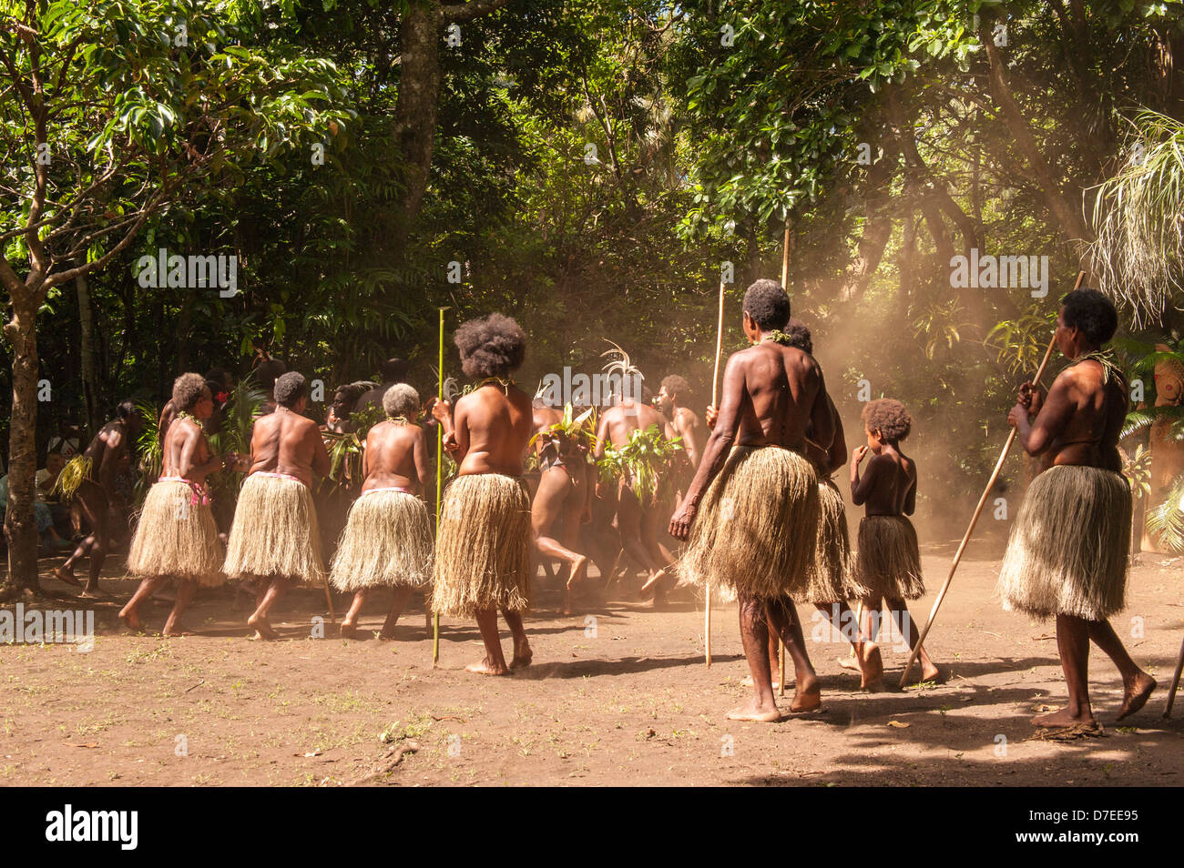 Women and girls dancing on day one of Ambrym's annual Back to My Roots ...