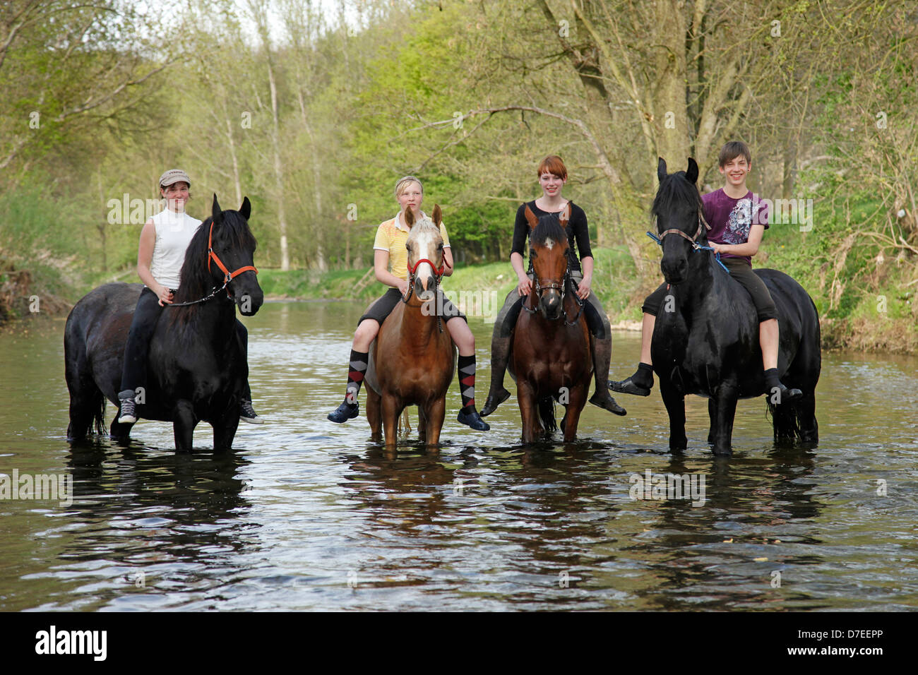 Four horseman riders in hi-res stock photography and images - Alamy