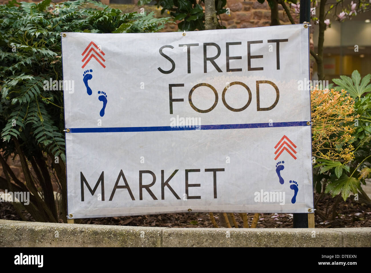 Street Food market at Exeter Festival of South West Food & Drink Stock ...