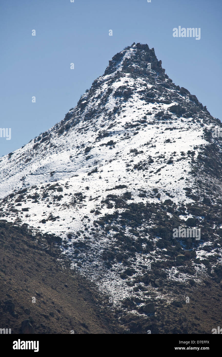 snowy mountains and rocks Stock Photo - Alamy