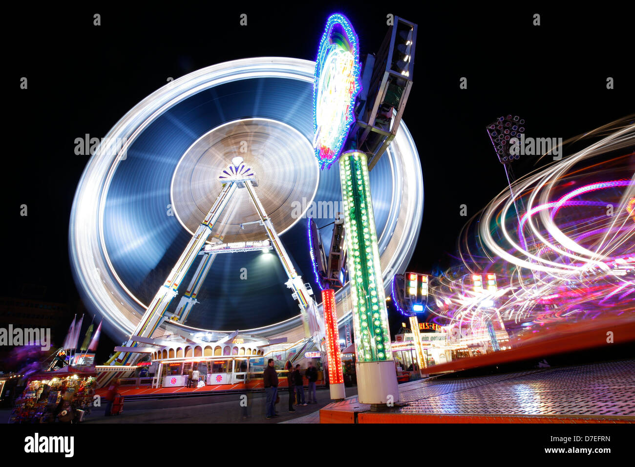 carousel at Hamburg Stock Photo - Alamy