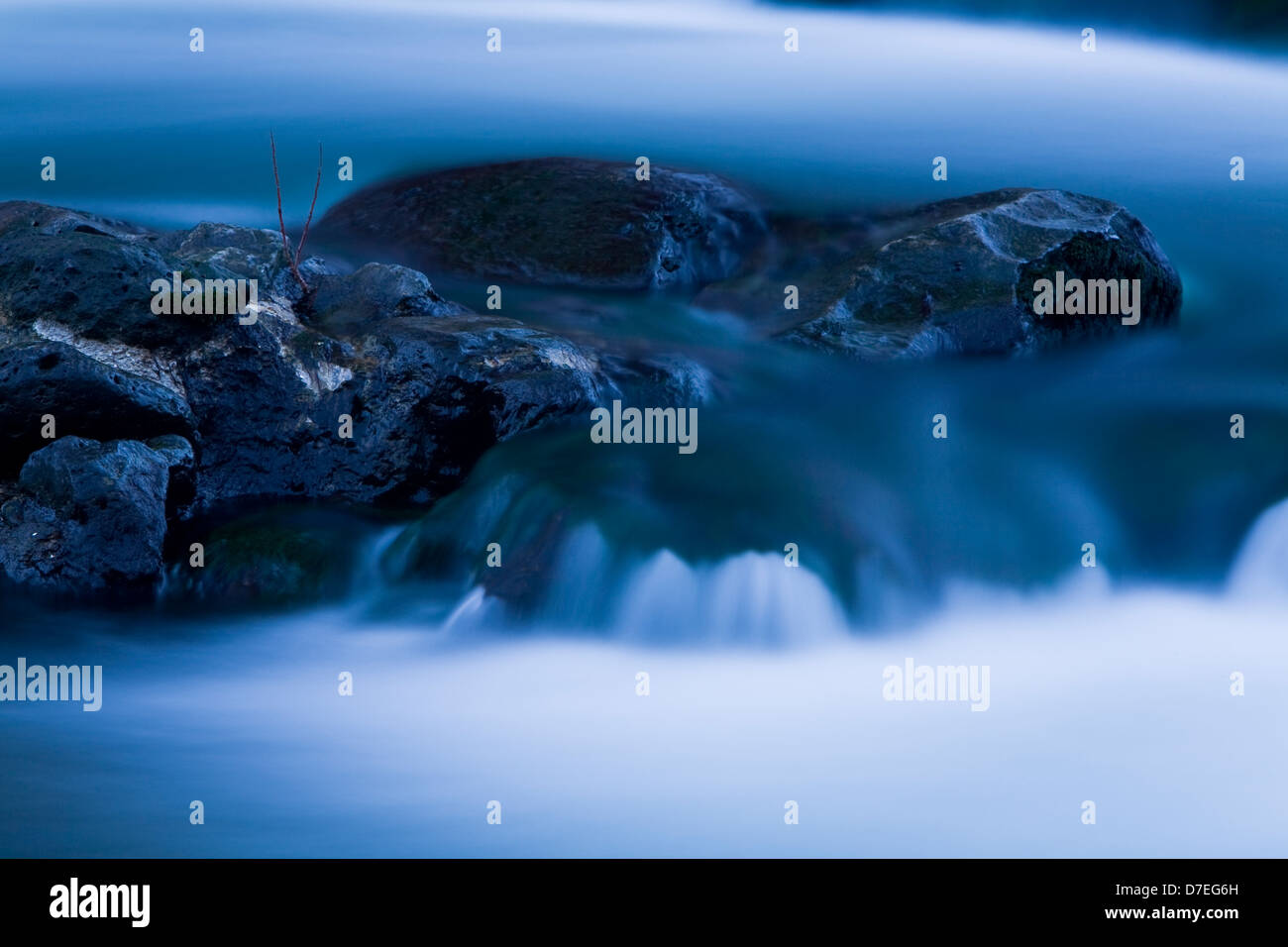 Waterfall and riverstream Stock Photo - Alamy