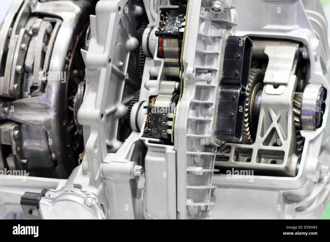 Closeup of a new and shiny car engine Stock Photo - Alamy