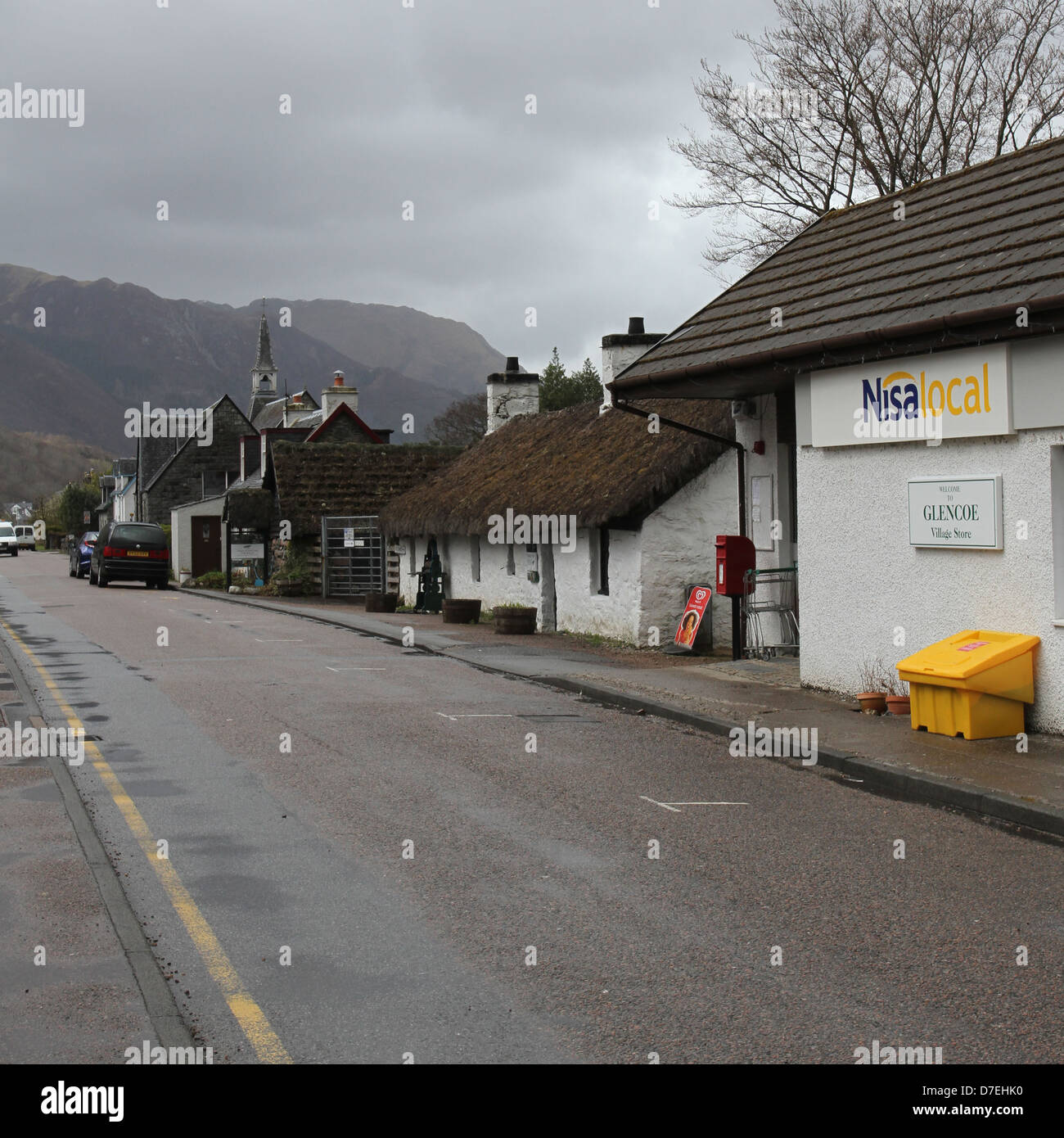 Glencoe Folk Museum and village store Glencoe Scotland April 2013 Stock ...