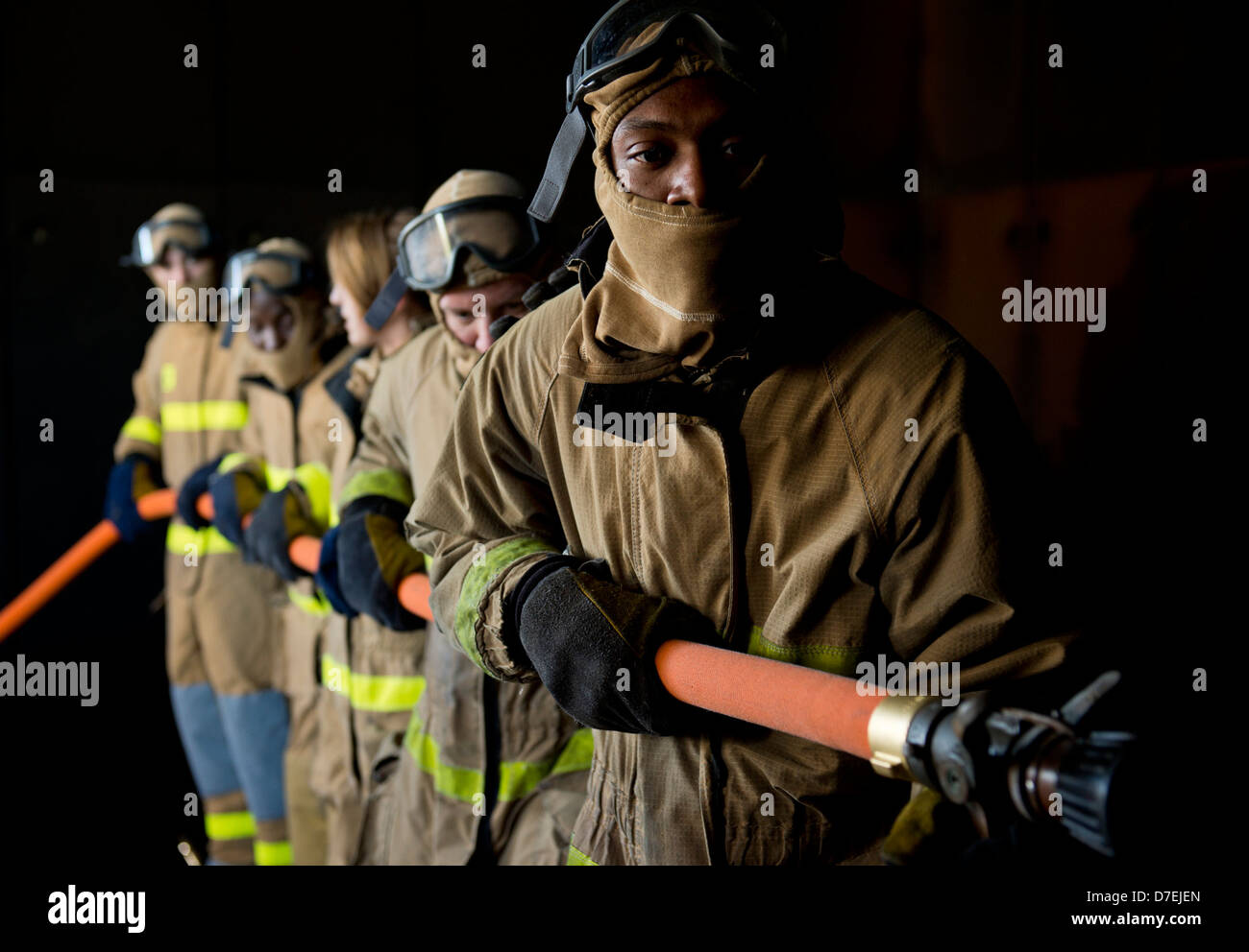 Sailors learn shipboard firefighting Stock Photo - Alamy