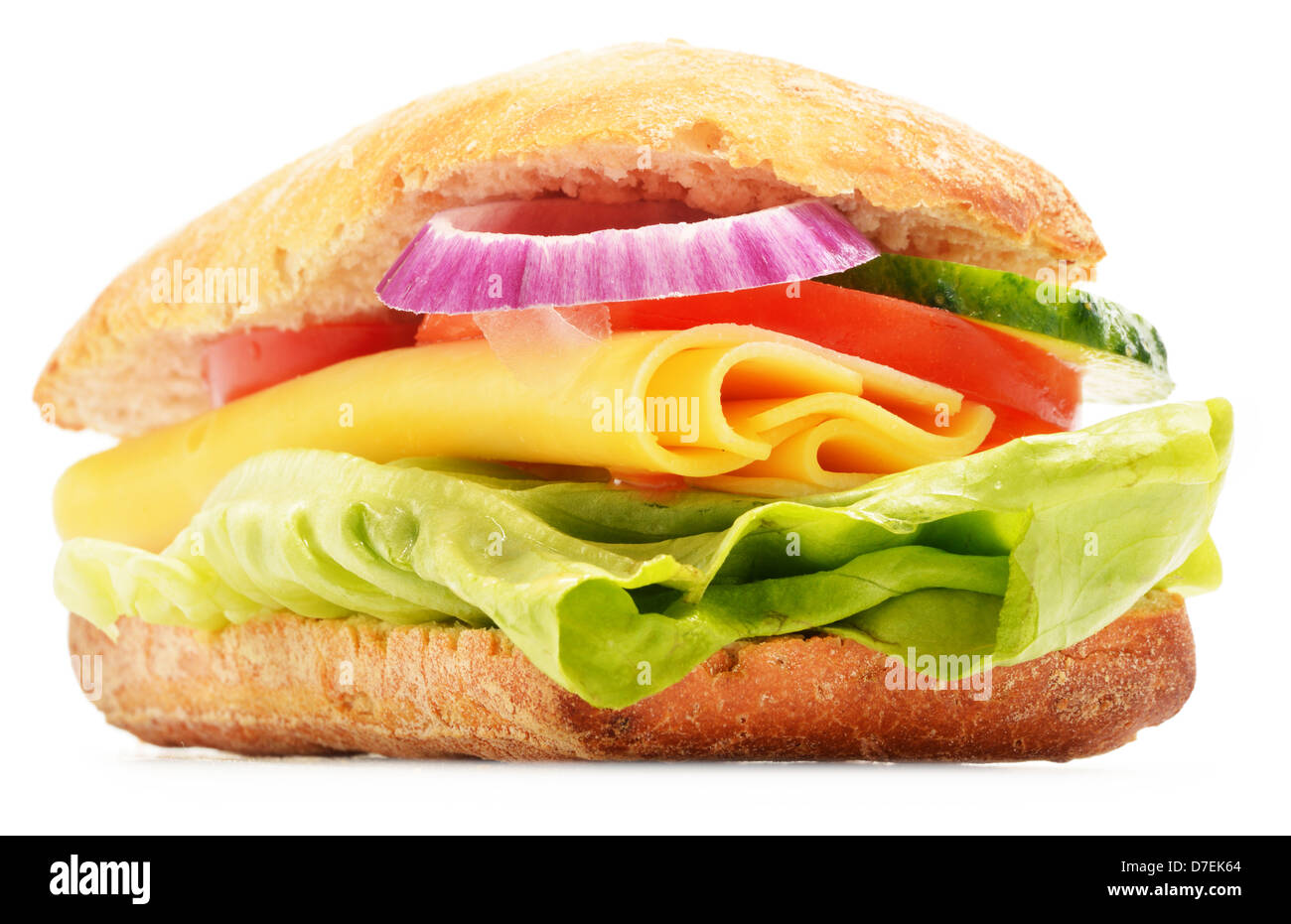 Composition with sandwich Stock Photo - Alamy