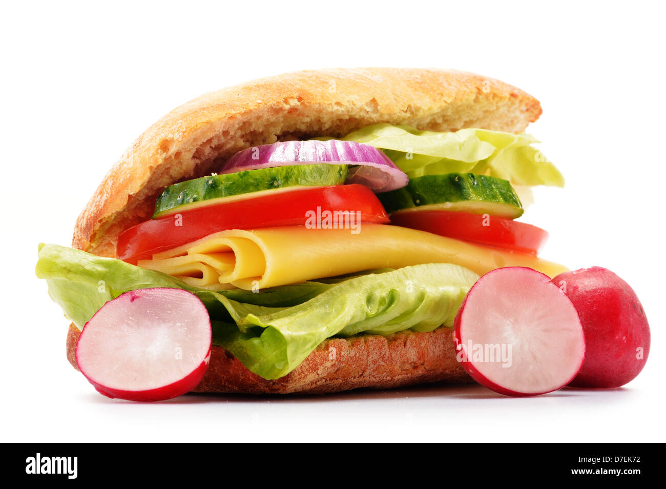 Composition with sandwich Stock Photo - Alamy