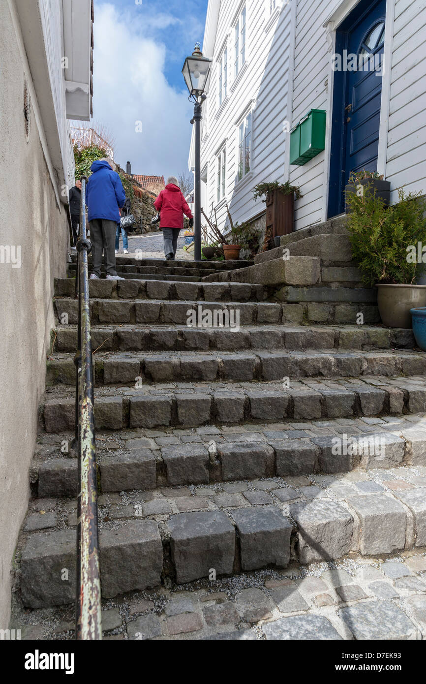 18/19th Century Old Town of Stavanger Norway Stock Photo - Alamy