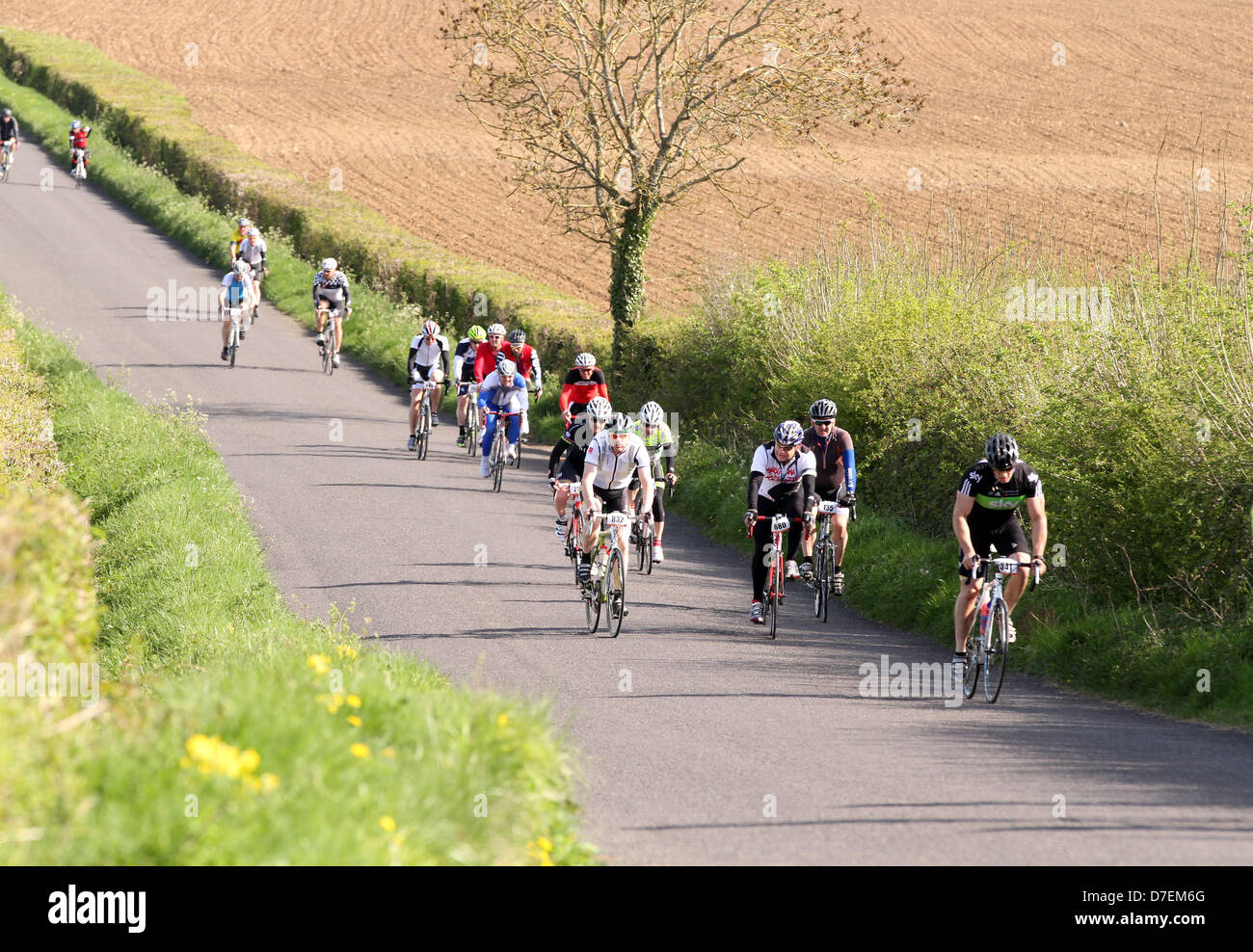 Somerset Hills Grand Fondo long distance cycle ride, near Edington in ...