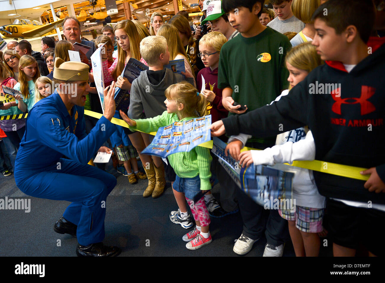 Blue Angels pilots meet fans Stock Photo - Alamy