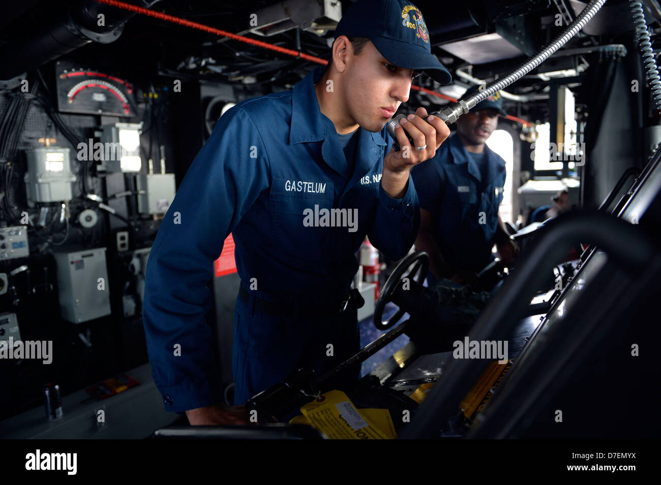 A Sailor stands watch Stock Photo - Alamy