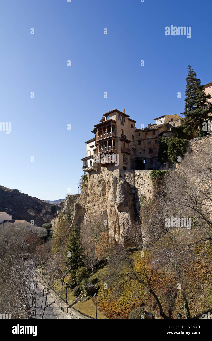 The Casas Colgadas (translated as Hanging Houses), located in Cuenca ...