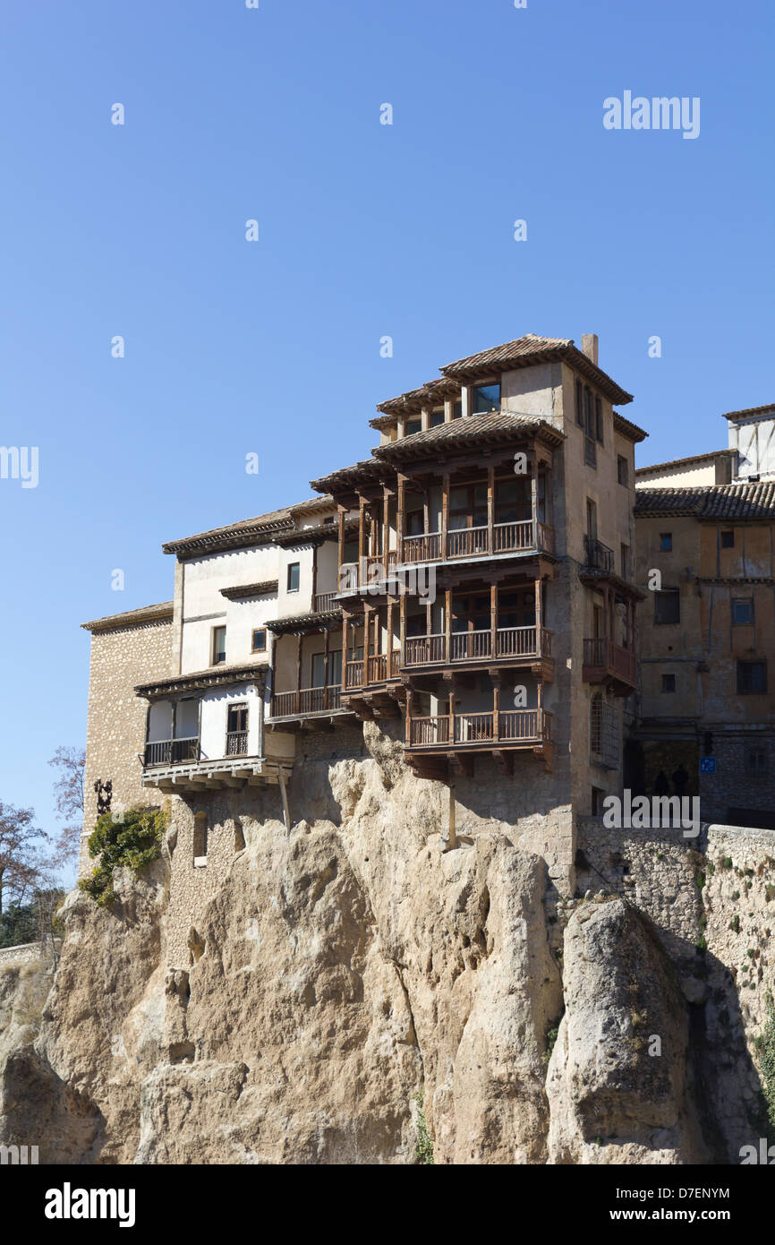 The Casas Colgadas (translated as Hanging Houses), located in Cuenca ...