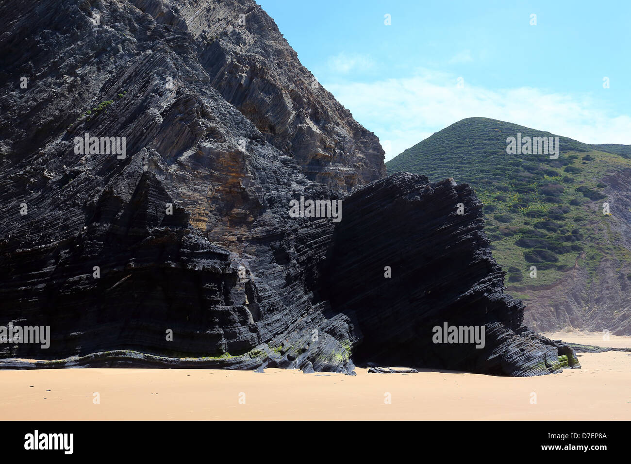 Barriga beach costa vicentina portugal hi-res stock photography and ...