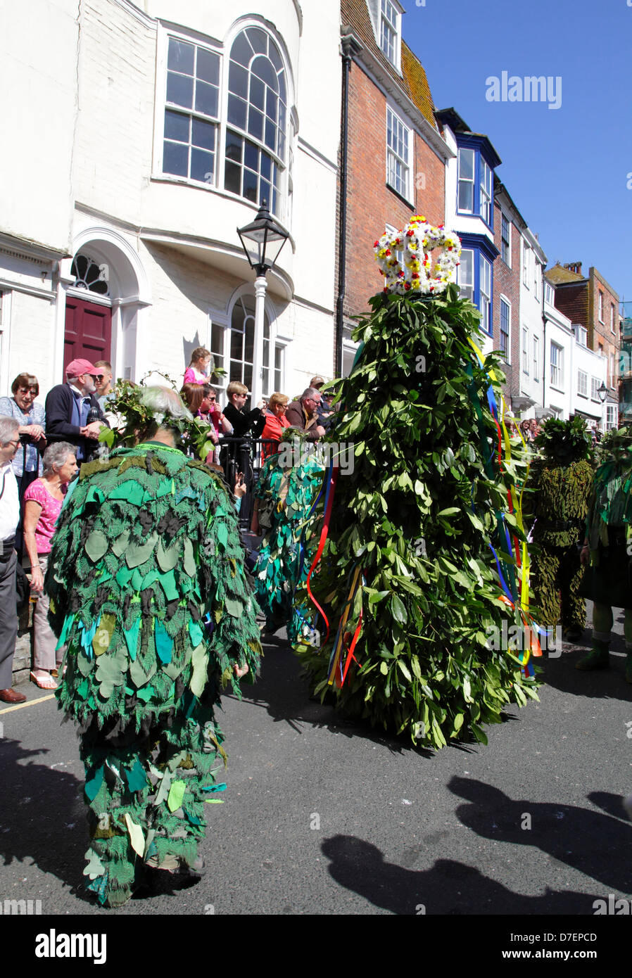 Hastings, Sussex, England, UK. 6th May 2013. Jack in the Green Parade ...