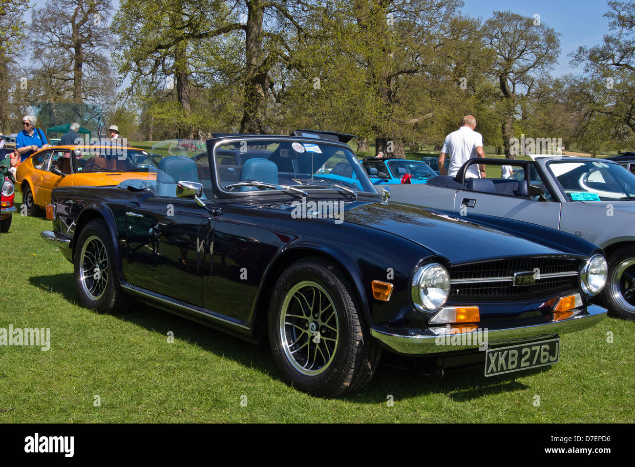 Triumph TR6 classic car Stock Photo - Alamy