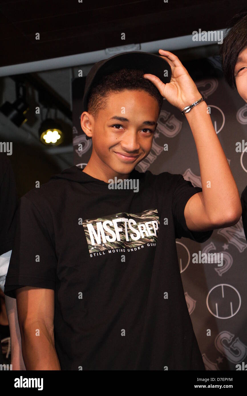 Jaden Smith attended press conference of his fashion brand with ...