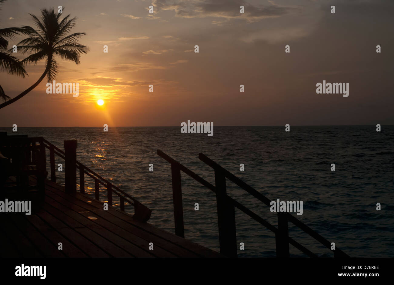 Palm tree silhouette sunset hi-res stock photography and images - Alamy