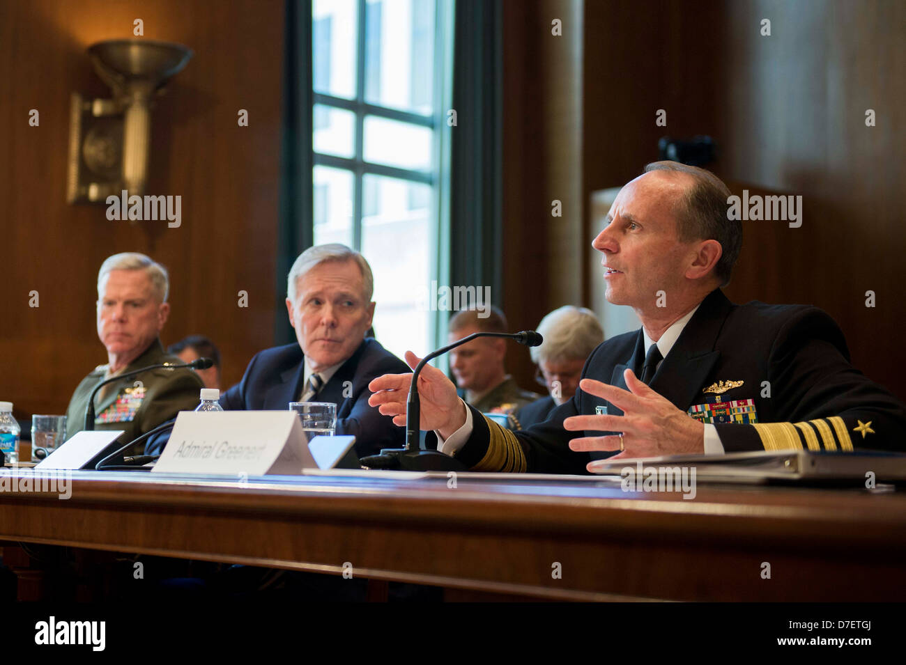 Naval leadership testifies before Congress Stock Photo - Alamy