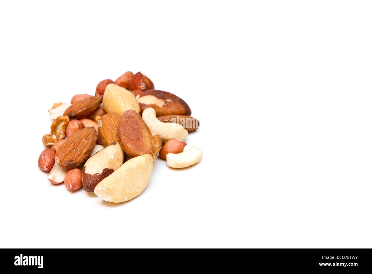 Close up mixed nuts Cut Out Stock Images & Pictures - Alamy