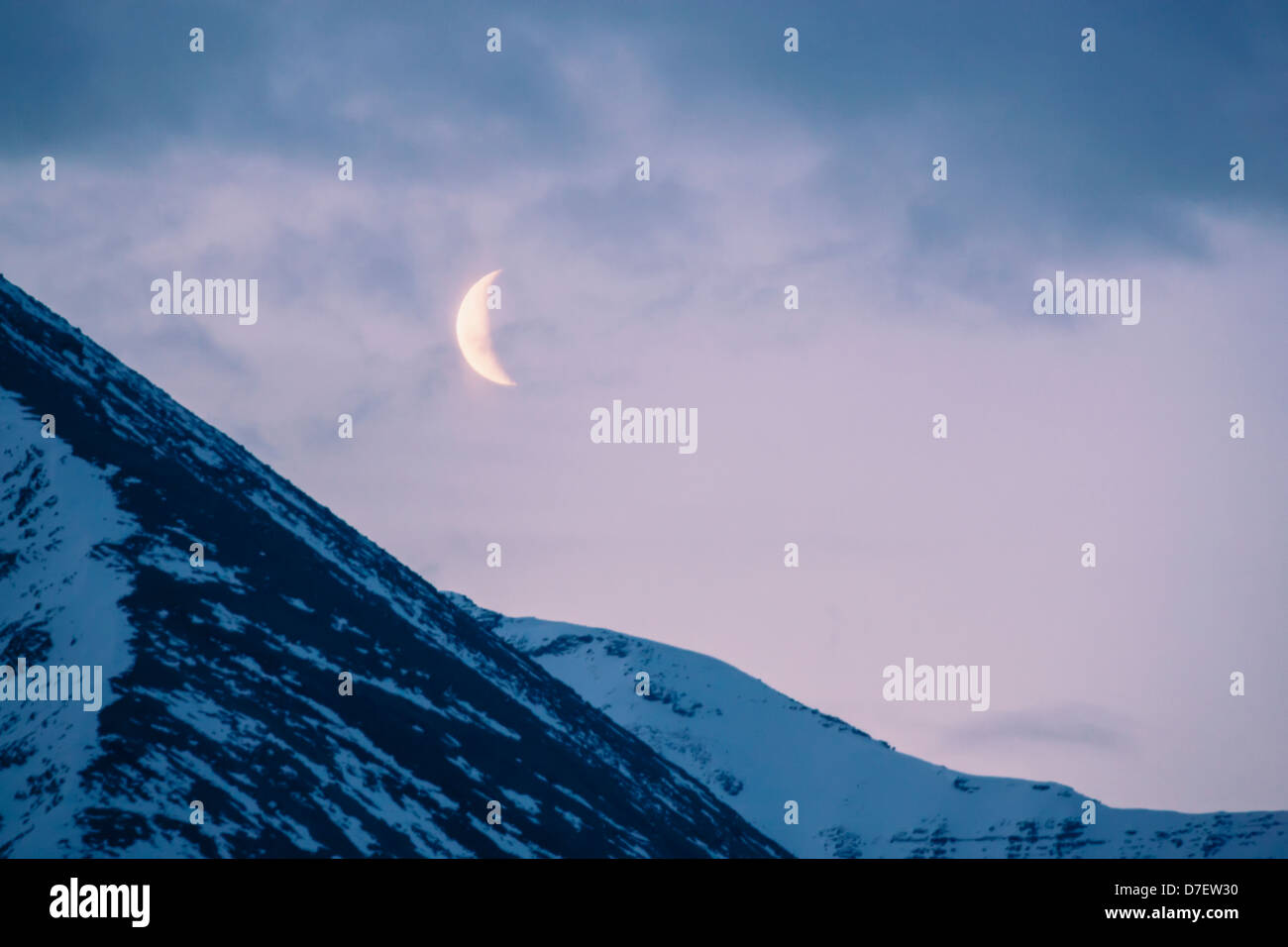 Setting crescent moon hi-res stock photography and images - Alamy