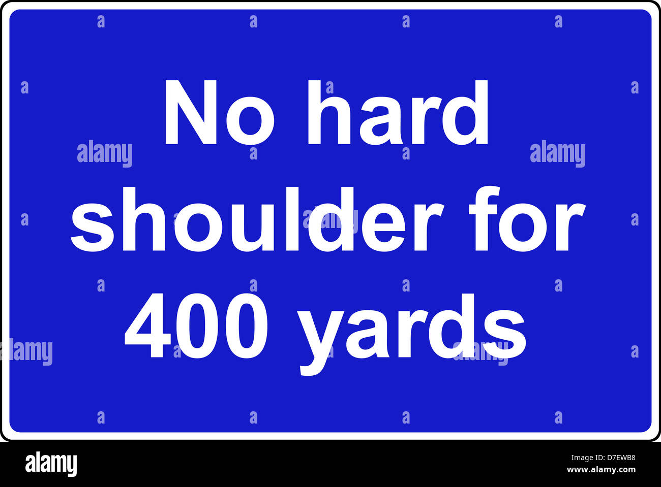 No hard shoulder motorway sign Stock Photo - Alamy