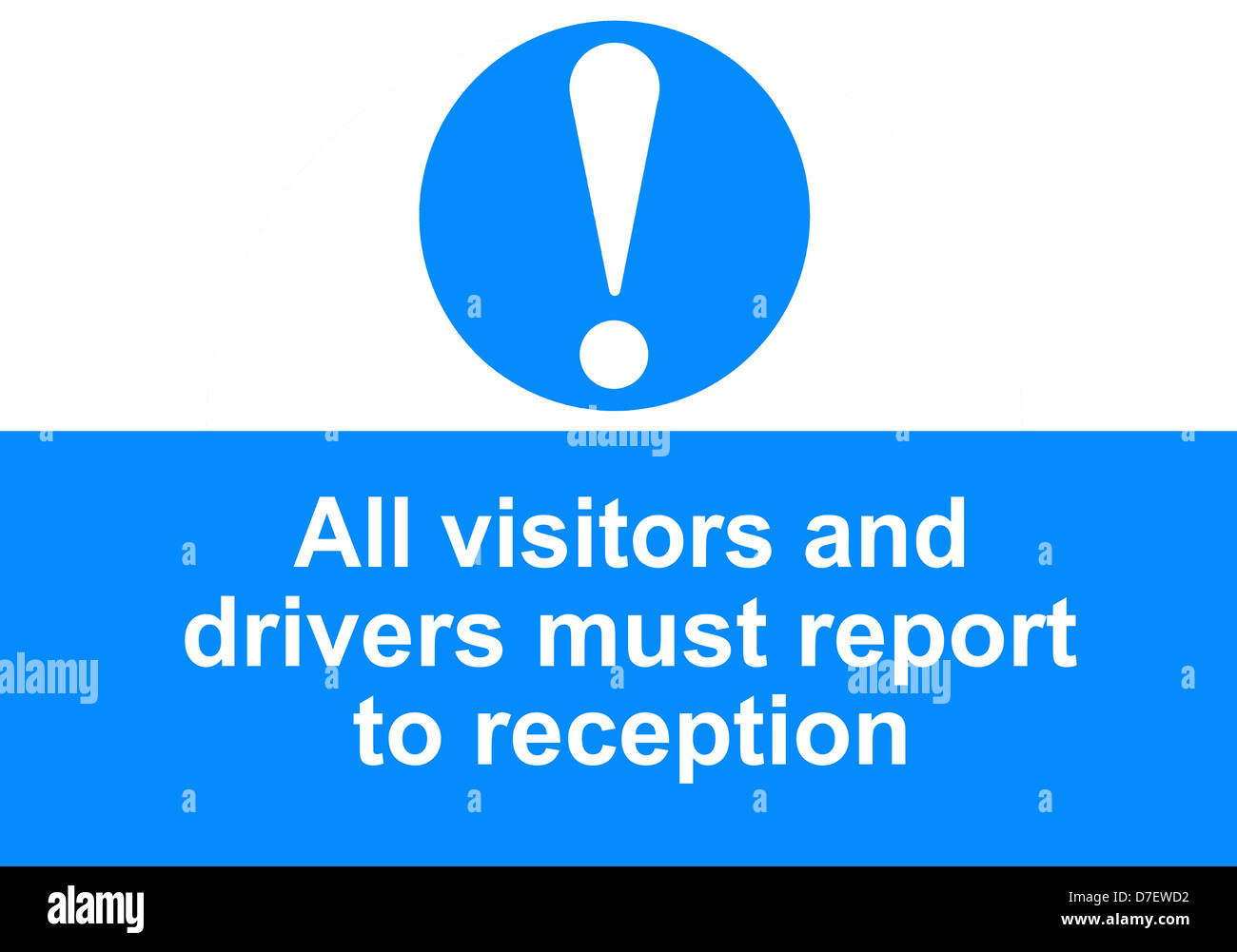 All visitors and drivers must report to reception sign Stock Photo - Alamy All visitors and drivers must report to reception sign Stock Photo - Alamy