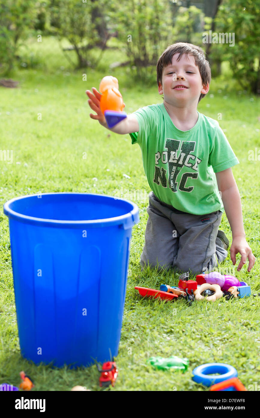 Portrait of a boy playing outdoor Stock Photo - Alamy