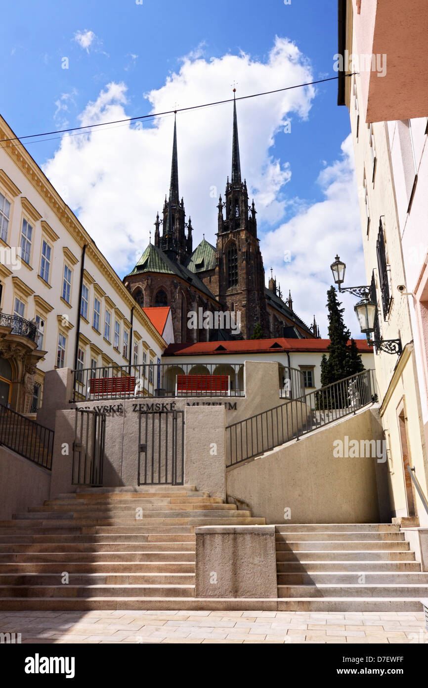 Capuchin monastery and Peter and Paul cathedral. Brno, Czech Reublic ...