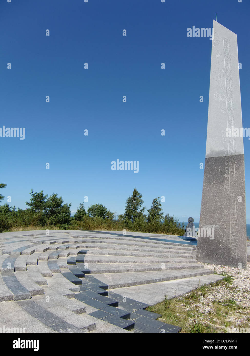Nida Sundial (Neringa Municipality, Republic of Lithuania Stock Photo ...