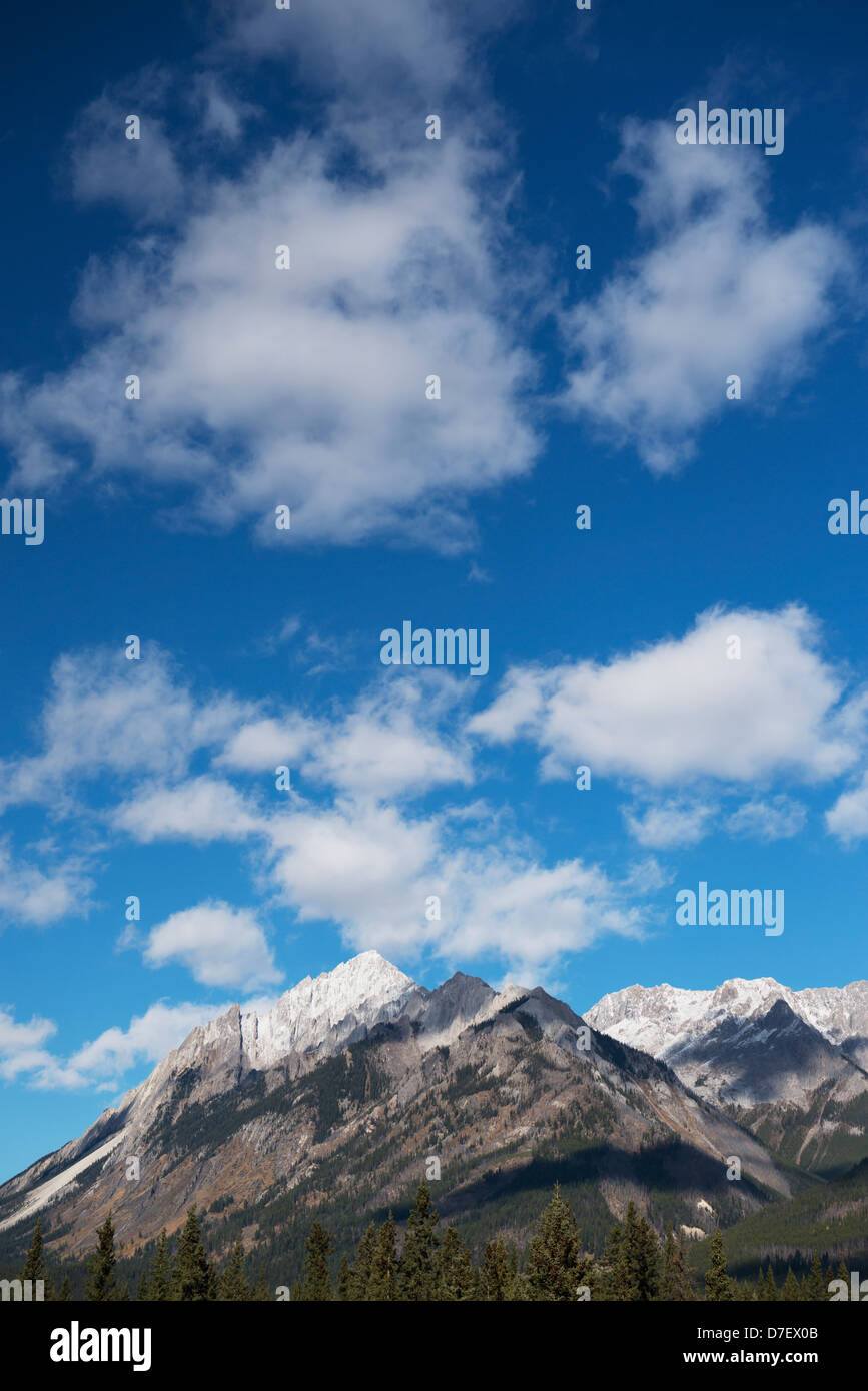 The rugged canadian rocky mountains in banff national park;Alberta ...