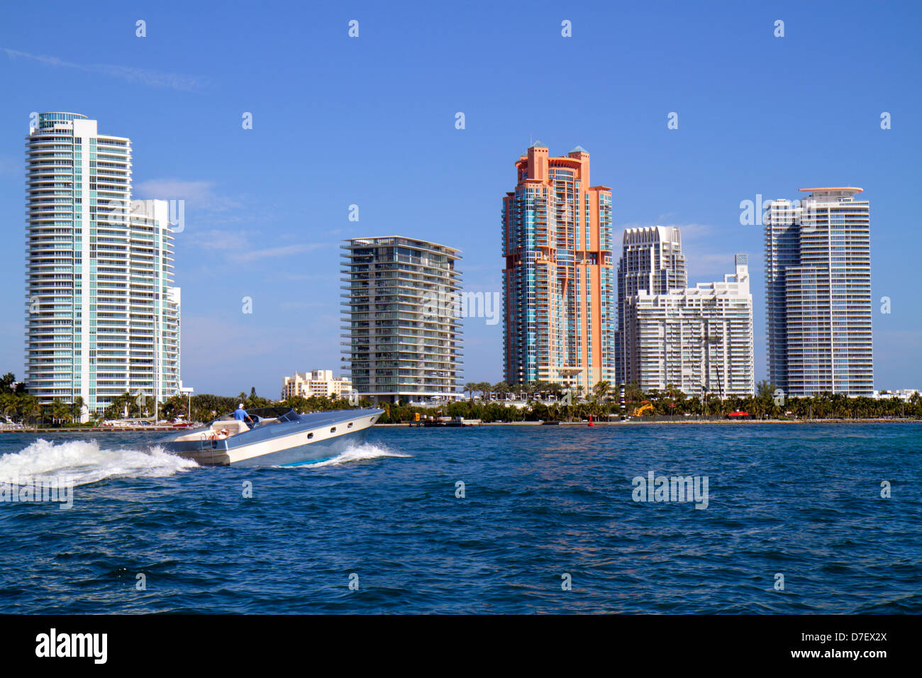 Miami Beach Florida,Biscayne Bay water,condominium condominiums condo ...