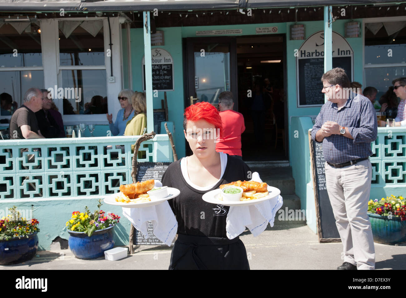 Waitress Carrying Plates High Resolution Stock Photography and Images ...