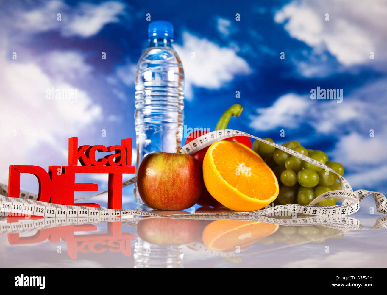 Fitness food, diet time Stock Photo - Alamy