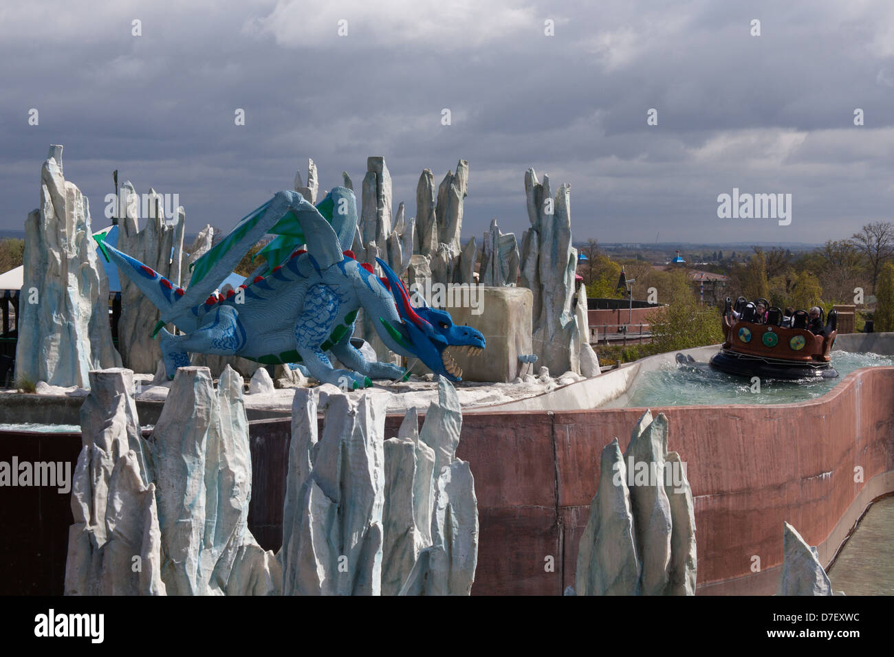 The Vikings River Splash ride at Legoland Windsor, London, United ...