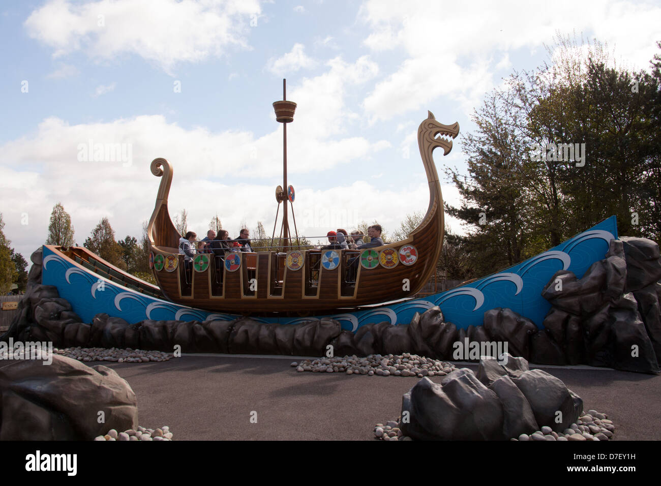 Longboat Invader ride at Legoland Windsor, London, England, United ...