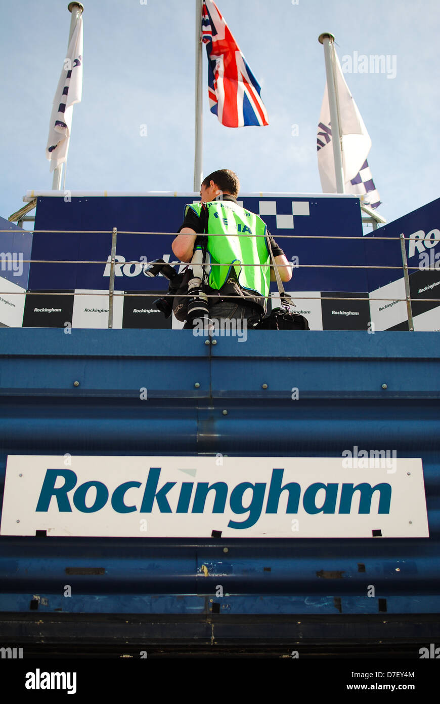 Rockingham Motor race Podium success winning Stock Photo - Alamy