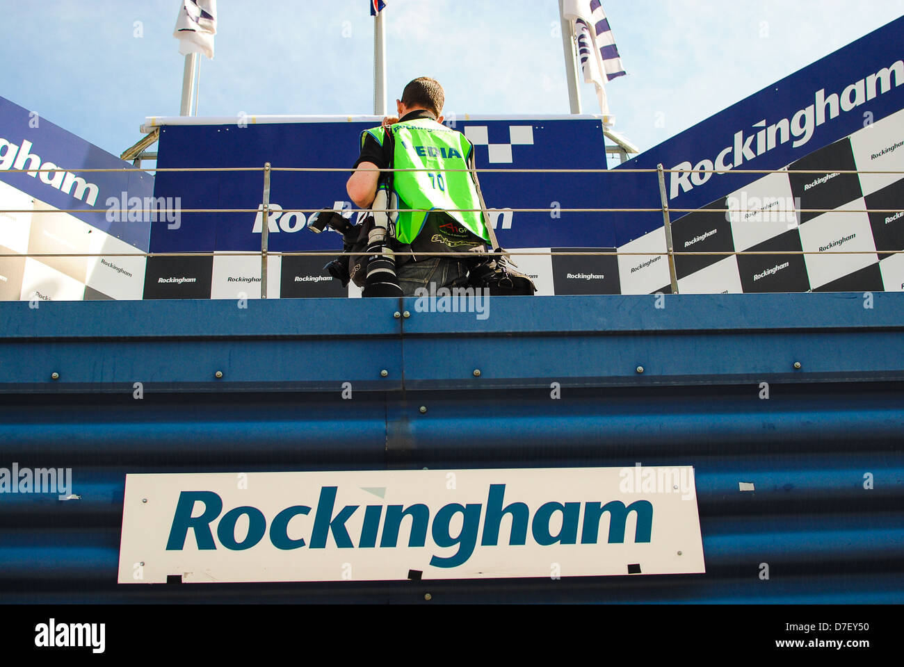 Rockingham Motor race Podium success winning Stock Photo - Alamy