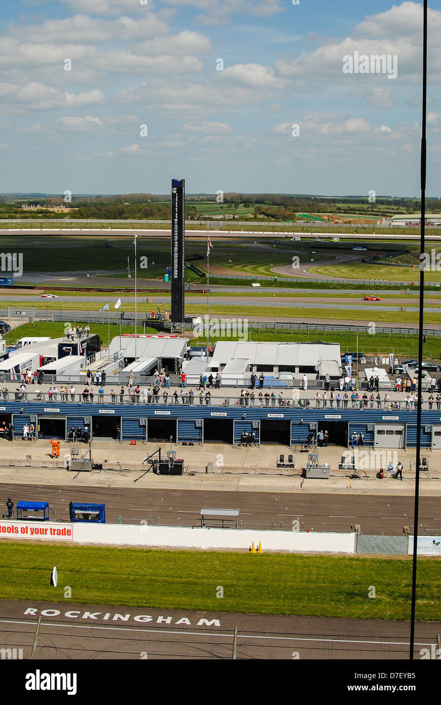 Rockingham Oval raceway Northamptonshire england UK Stock Photo - Alamy