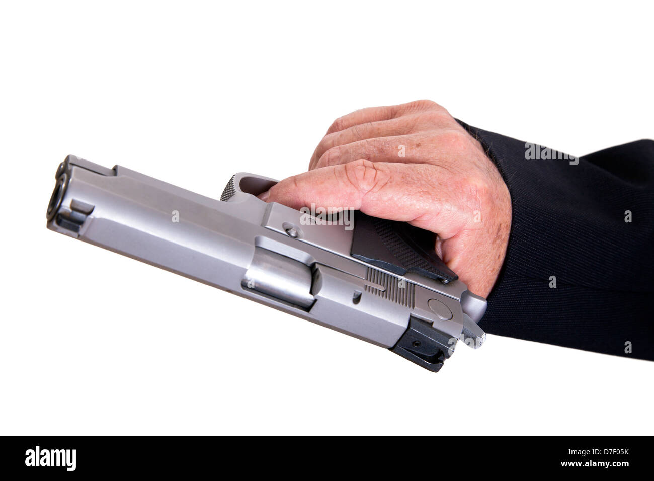 Isolated high angle man gun hi-res stock photography and images - Alamy